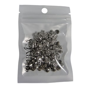 10mm Skull Cross Bones Rivets for Leathercraft, Silver Gold Rivet Studs ...