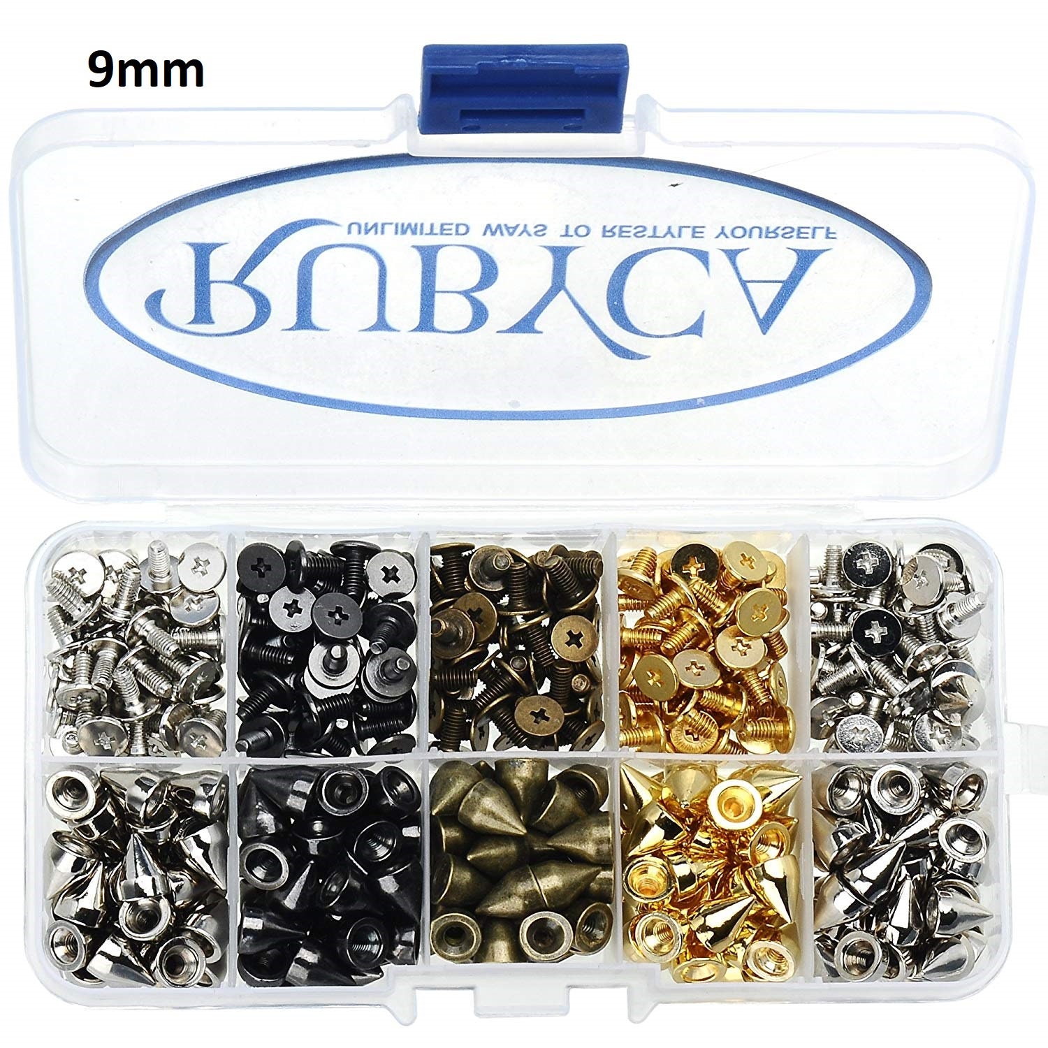 Metal Screw Back Cone Spikes and Studs Mixed Colors Kit for - Etsy