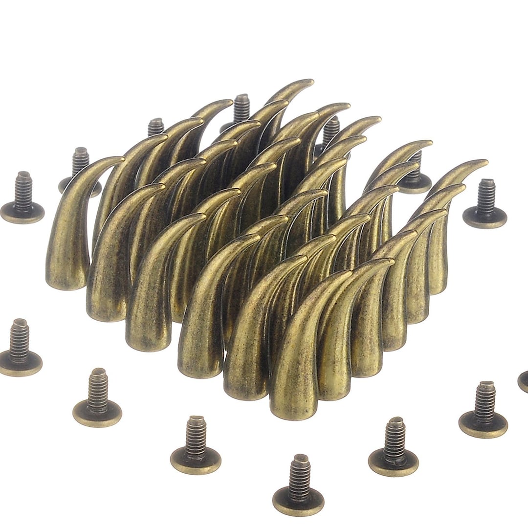 Bronze 21mm Cat Claw Spikes // Metal Large Spikes and Studs ...