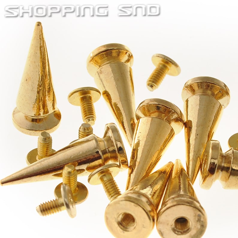 Gold Giant Tree Spikes and Studs 25mm / 1 Screwback - Etsy