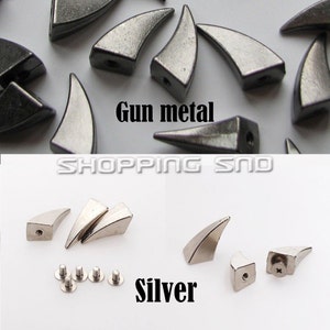 17mm Dragon Claw Spikes // Giant Screwback Metal Claw Spikes // Silver ...