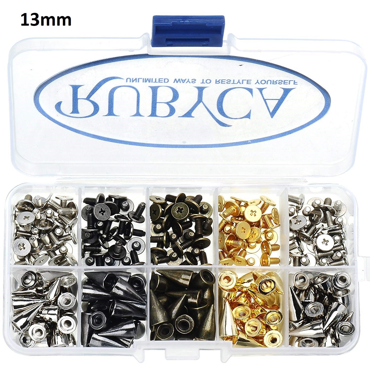 Metal Screw Back Cone Spikes and Studs Mixed Colors Kit for - Etsy