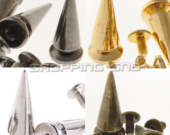 Silver 17mm Dragon Claw Spikes // Giant Spikes // Screwback - Etsy