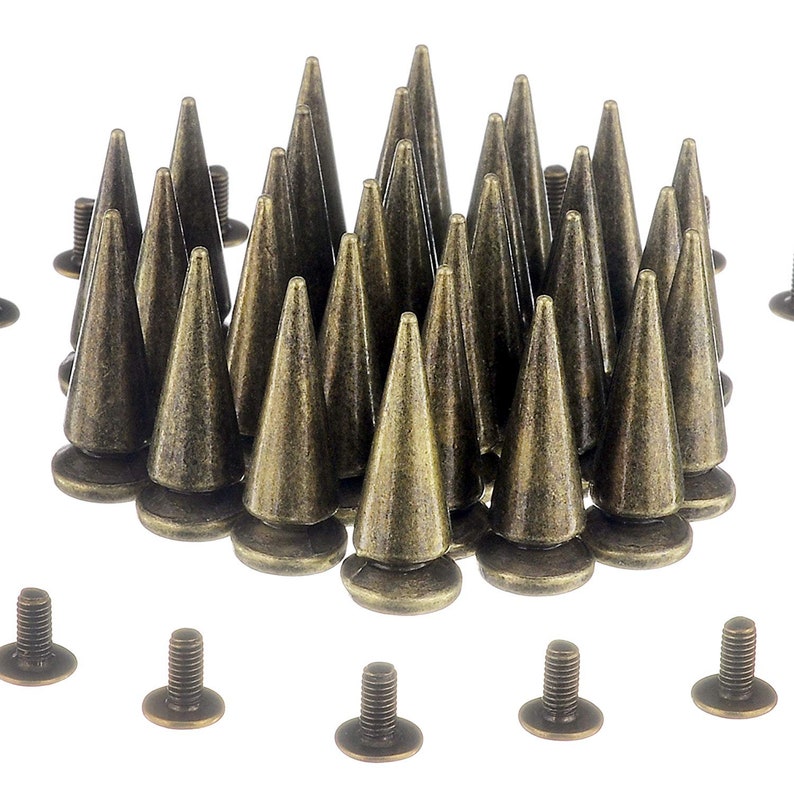 25mm 1" Giant Tree Spikes and Studs Kit for Leathercraft 45pcs ...