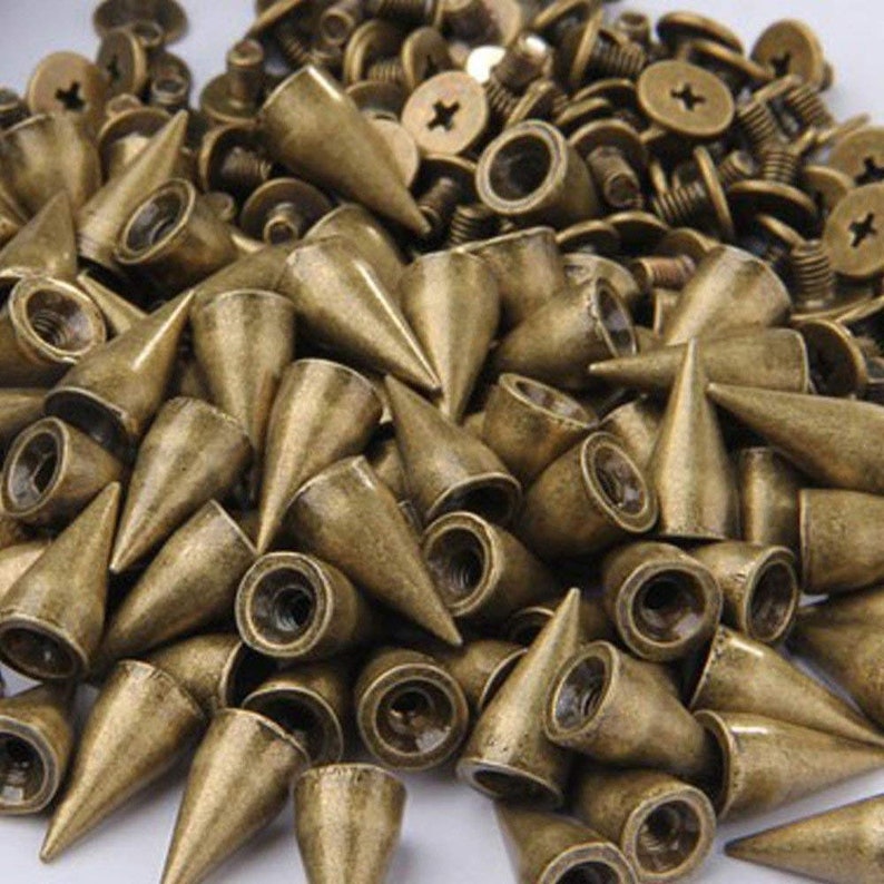 110pcs Giant Screw Back Metal Spike Studs Kit for - Etsy