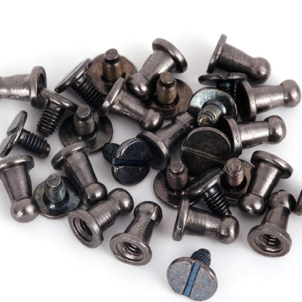 Metal Button Studs 9mm Screwback Studs for Leathercraft - Etsy