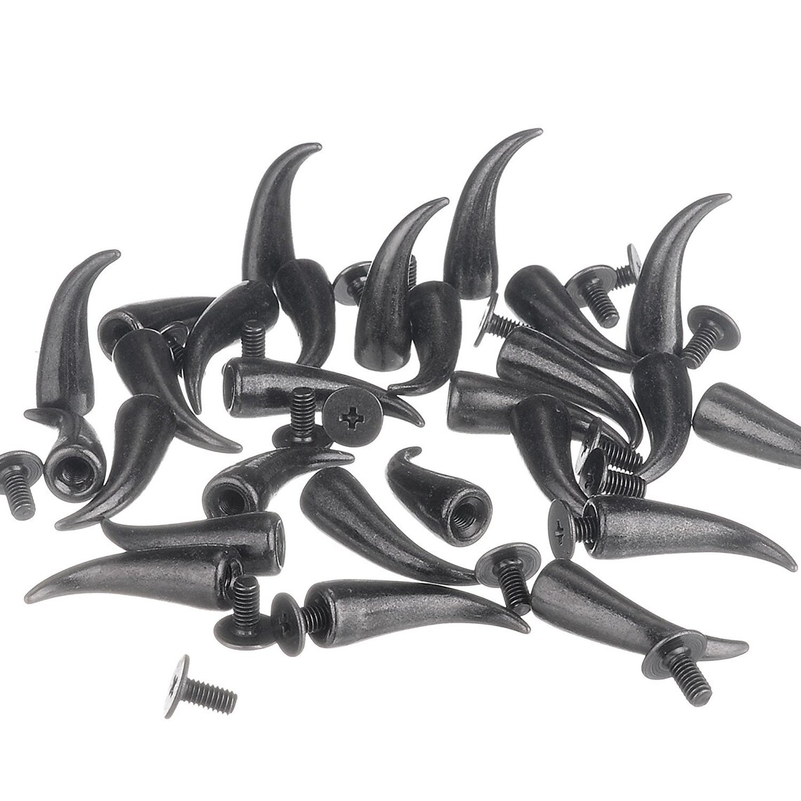 Gunmetal Black 21mm Cat Claw Spikes // Metal Large Spikes and Studs ...