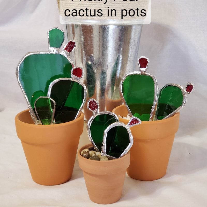 Stained Glass Cactus - Etsy