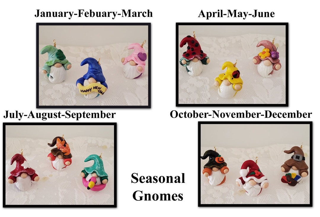 Gnomes for All Seasons Collection of Miniature Size Gnomes - Etsy