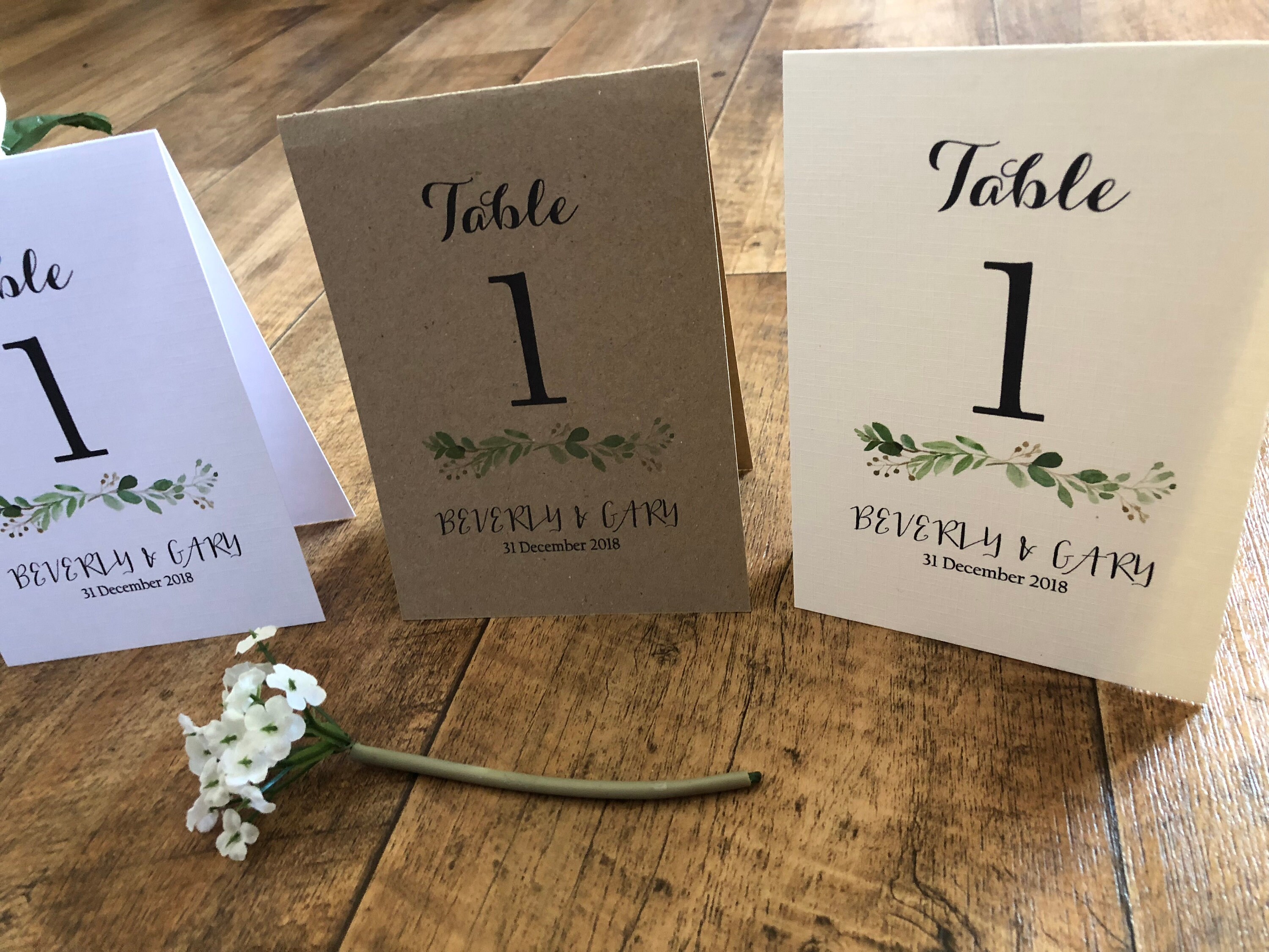 Personalised Table Number / Name Tent Cards Wedding - Etsy UK