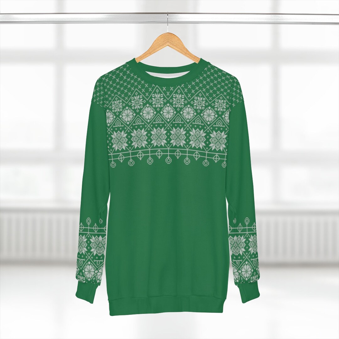 Women's Rights Fair Isle "ugly Christmas" Sweater - Green and White - Etsy