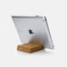 Wooden iPad Stand - Square Holder in Natural Oak Wood, Personalization ...