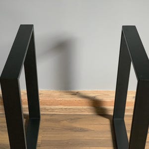 Steel Table Legs Set - Modern Rectangular Frame 72x60 Cm Industrial ...