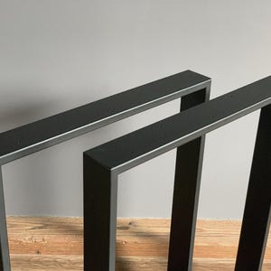 Steel Table Legs Set - Modern Rectangular Frame 72x60 Cm Industrial ...