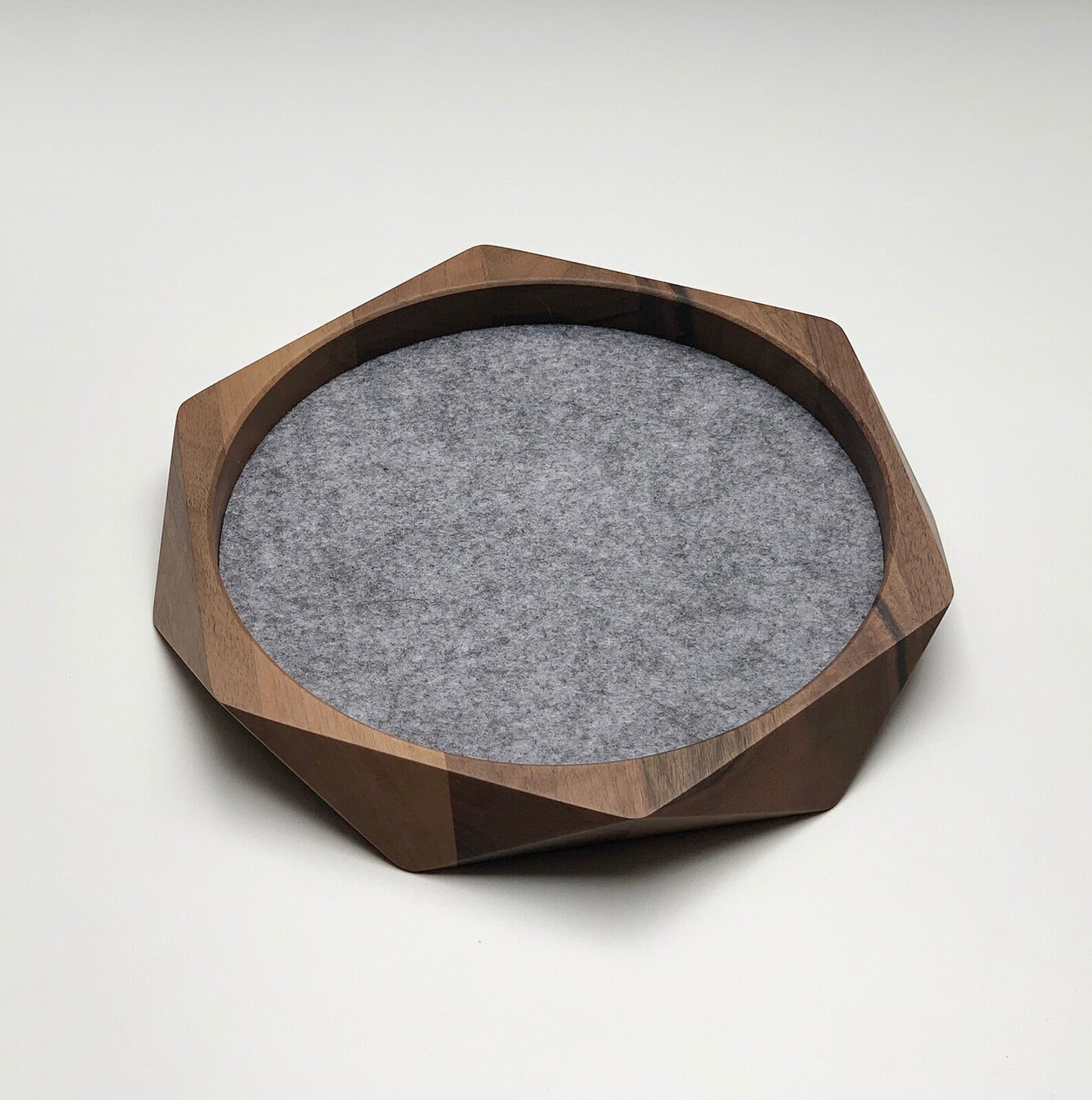 Dice Rolling Tray Wood Tabletop Dice Tray Wooden Dice Tray Hexagonal ...
