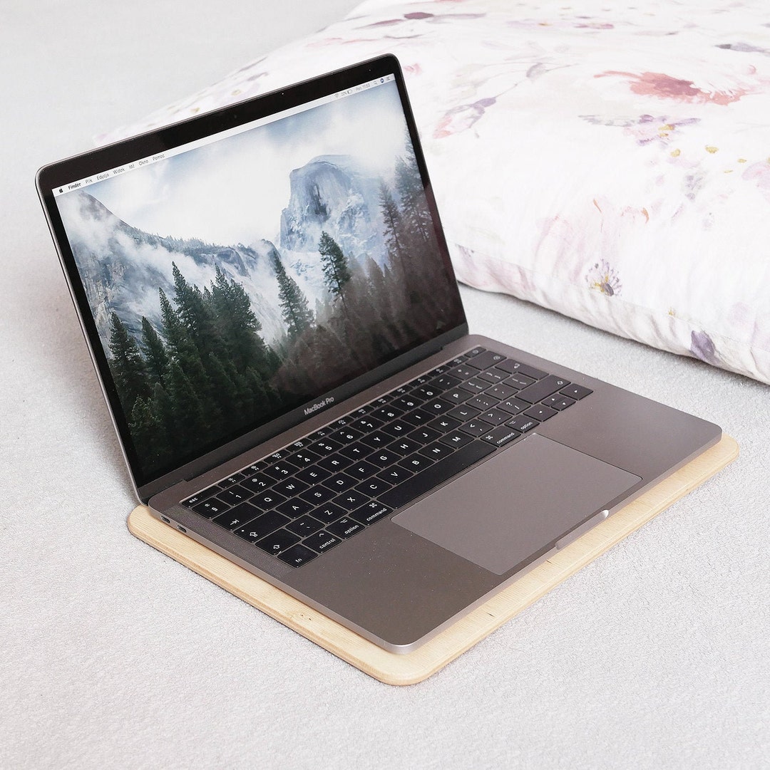 Wood Lap Desk Personalized - Lap Desk for MacBook Pro 13 Handmade From ...