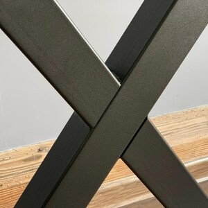 Industrial X Frame Rustic Metal Table Legs Heavy-duty Steel Legs for ...