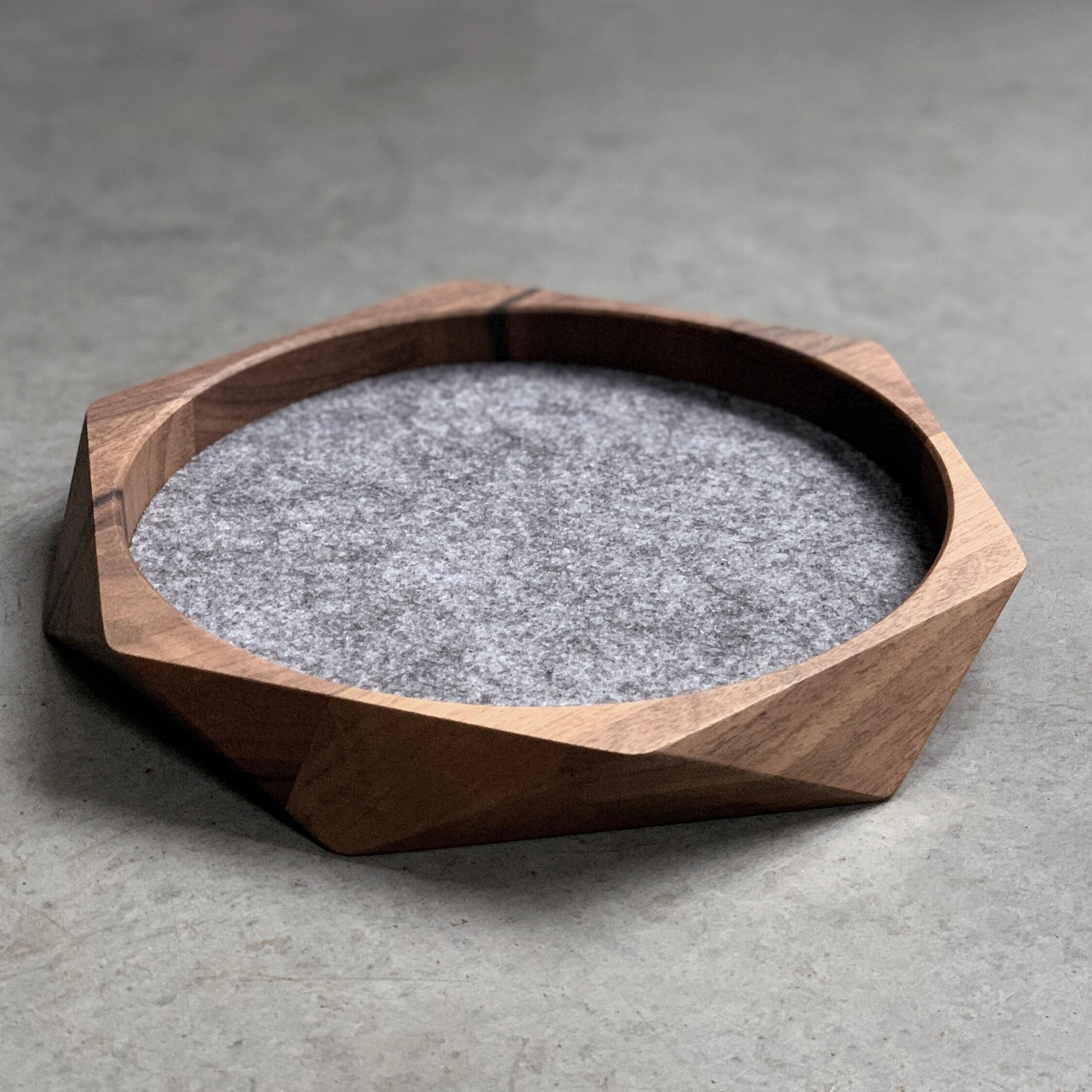 Dice Rolling Tray Wood Tabletop Dice Tray Wooden Dice Tray Hexagonal ...