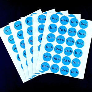 3/4” VHS Sci-fi Label Sheet of 24 | Removeable | Retro | Science ...