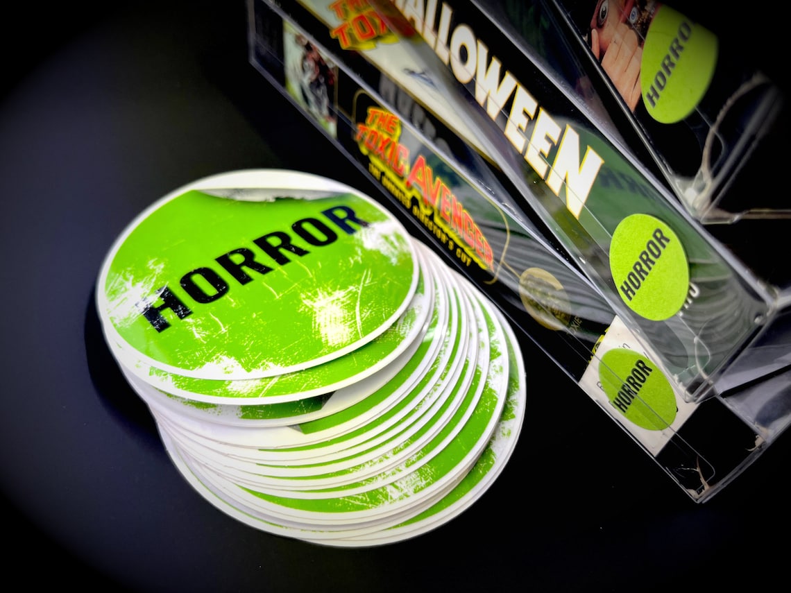 3 VHS Horror Sticker Clear Vinyl Retro Horror Movies - Etsy
