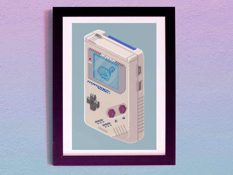 5x7 Pokemon Gameboy DMG Pixel Art Print Nintendo Retro - Etsy