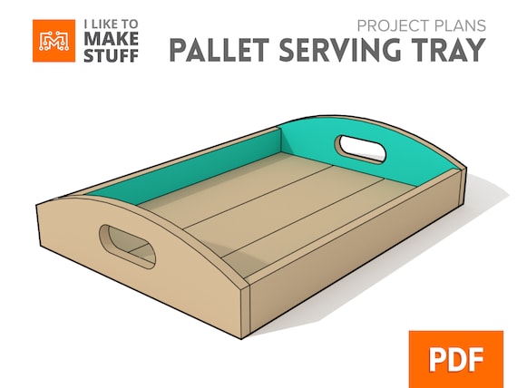 Pallet Wood Serving Tray Digital Plans | Etsy