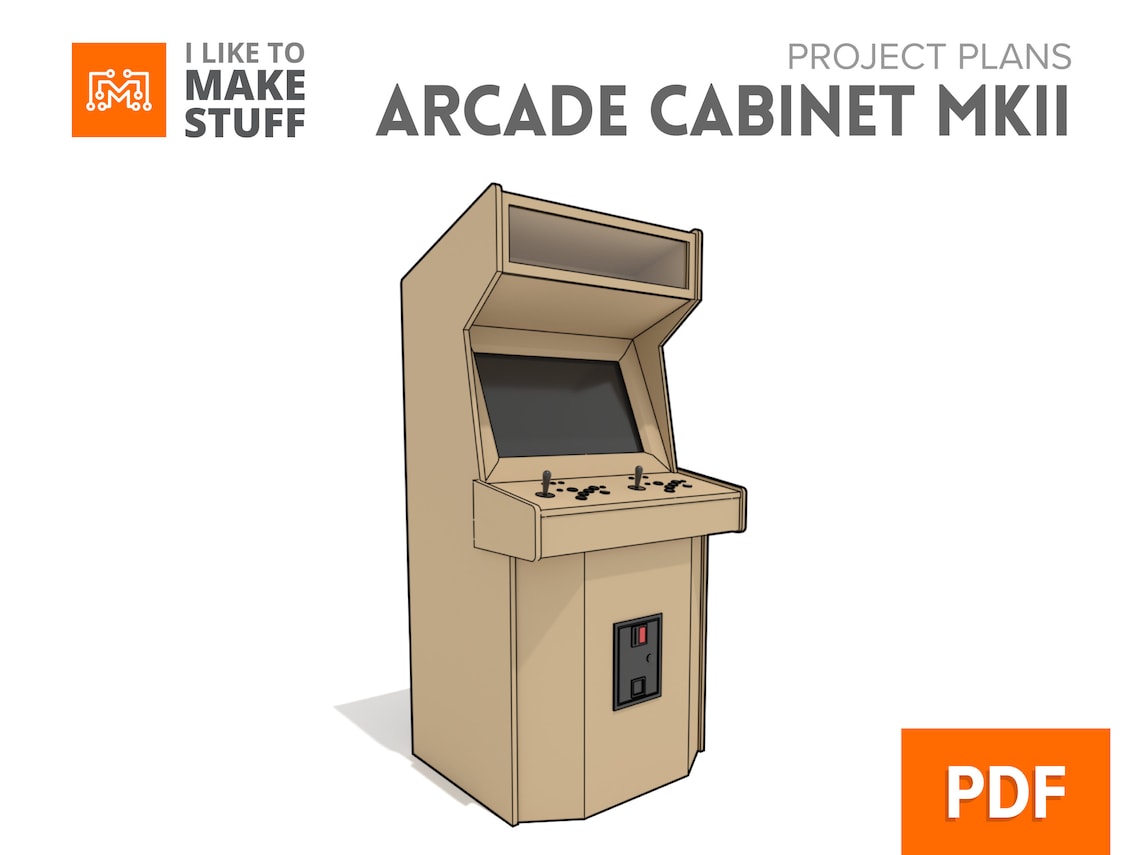 Arcade Cabinet MKII Digital Plans - Etsy