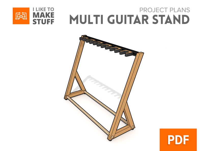 Multi Guitar Stand — Digital Plans - Etsy