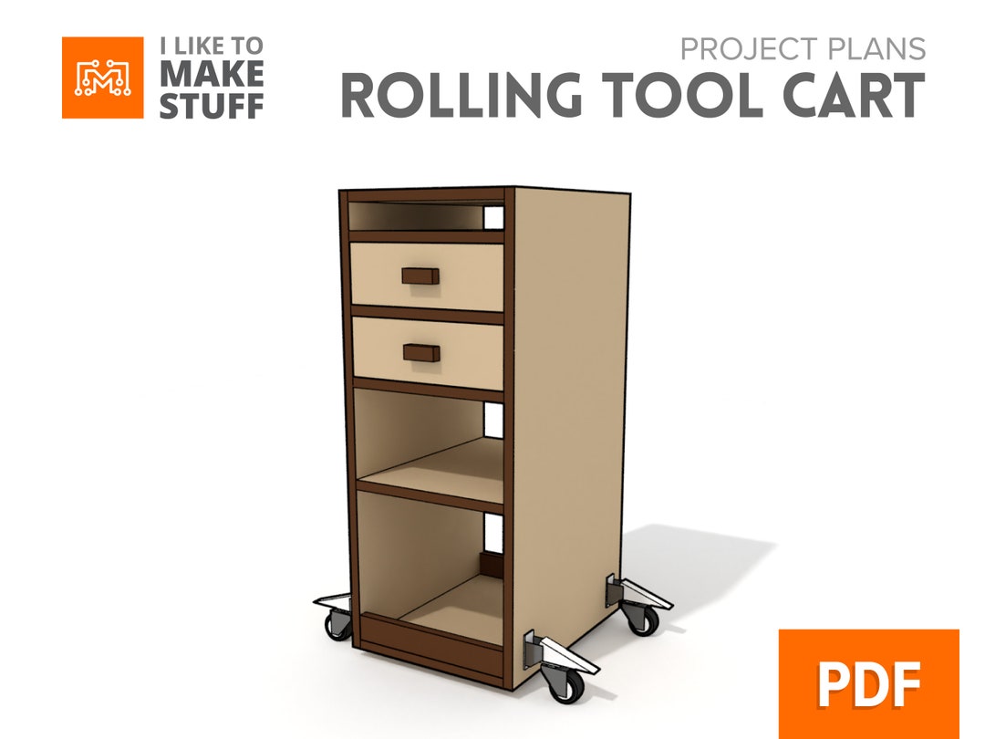 Rolling Tool Cart — Digital Plans - Etsy