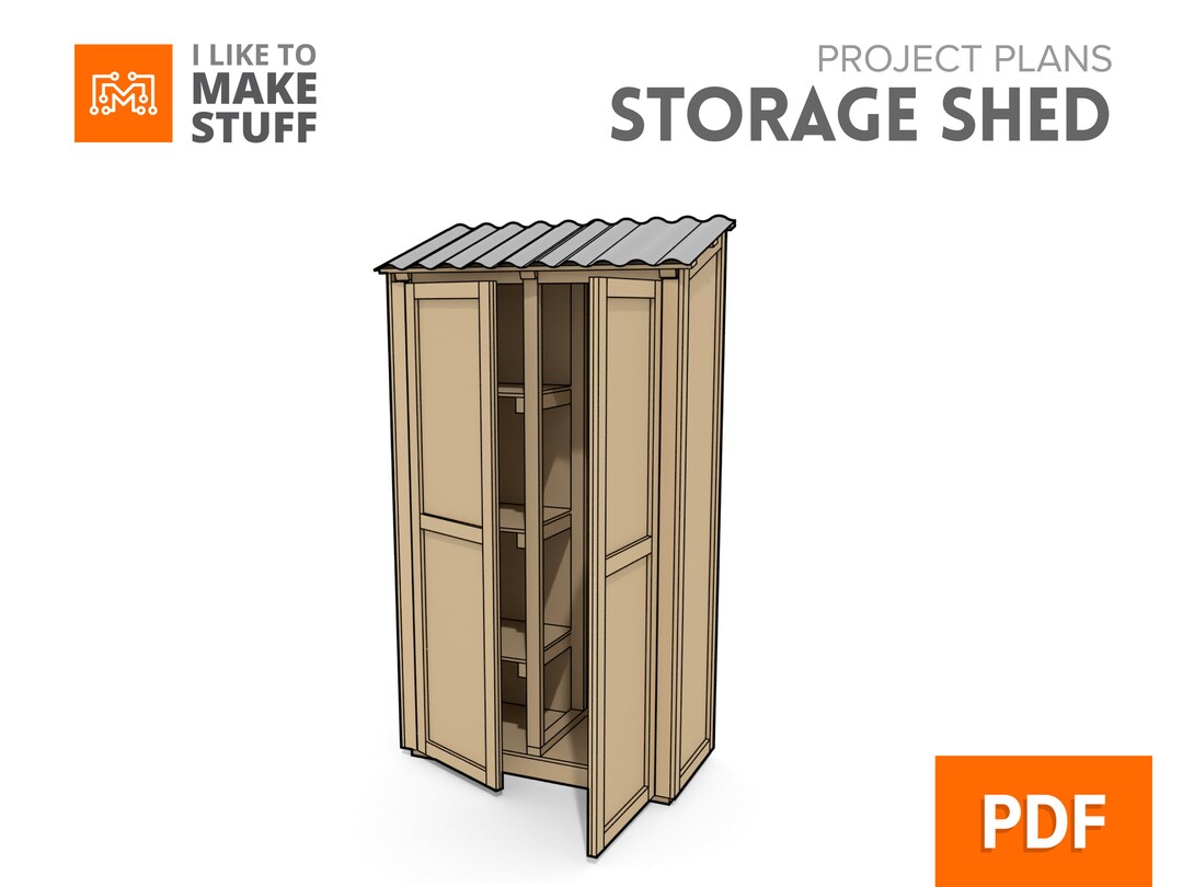 Outdoor Storage Shed — Digital Plans - Etsy
