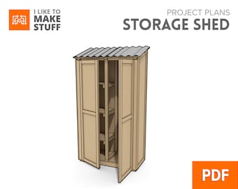 Outdoor Storage Cabinet — Digital Plans - Etsy