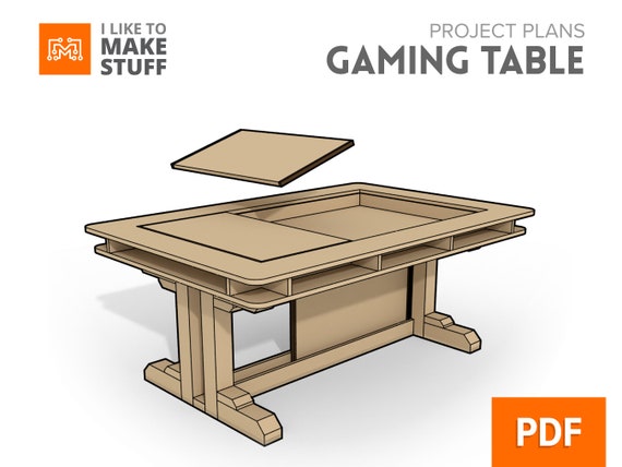 Gaming Table Digital Plans - Etsy