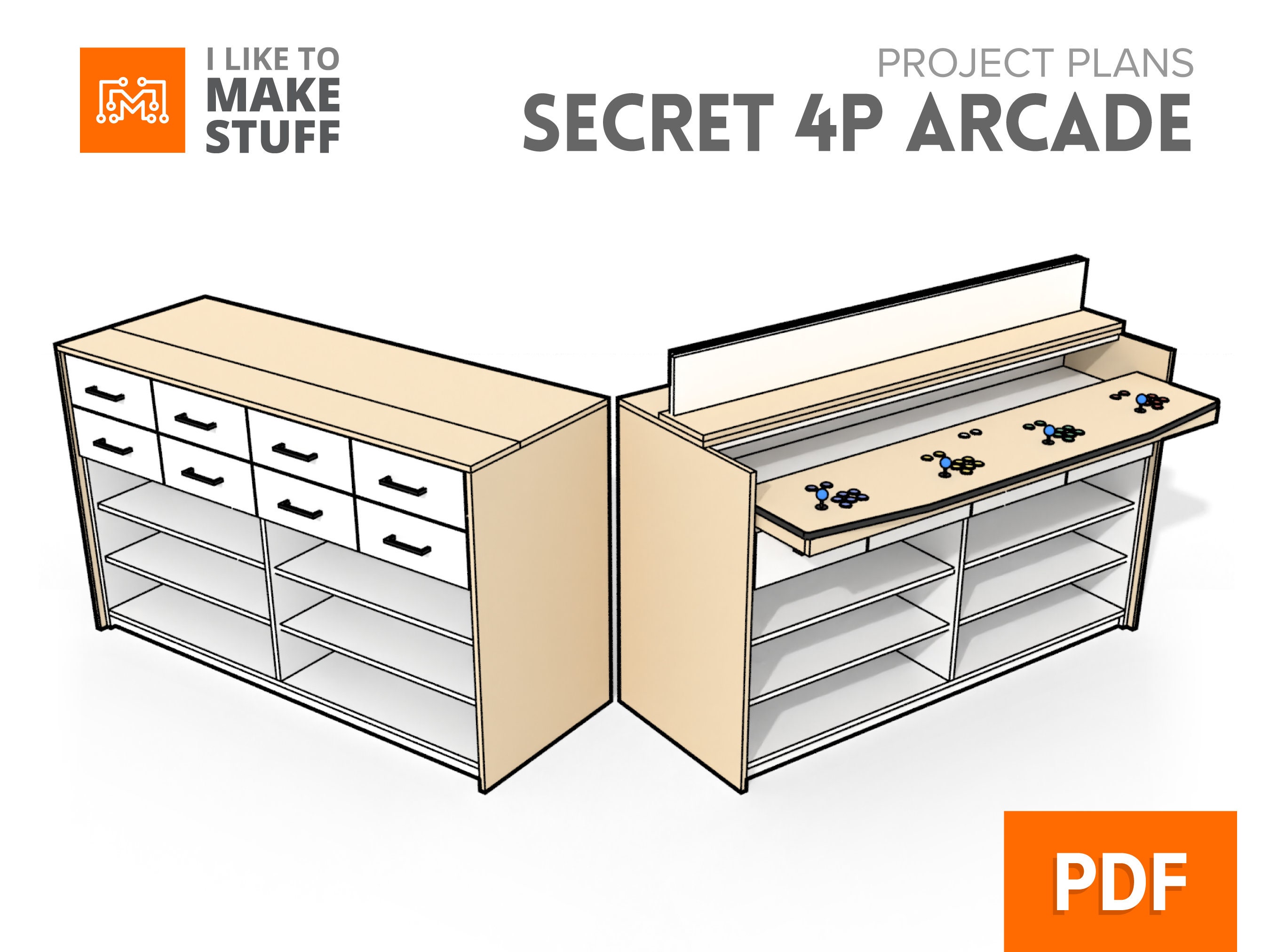Secret 4 Player Arcade Digital Plans - Etsy