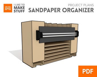 Sandpaper Organizer Sanding Cabinet Storage for Sandpaper, Sanding ...