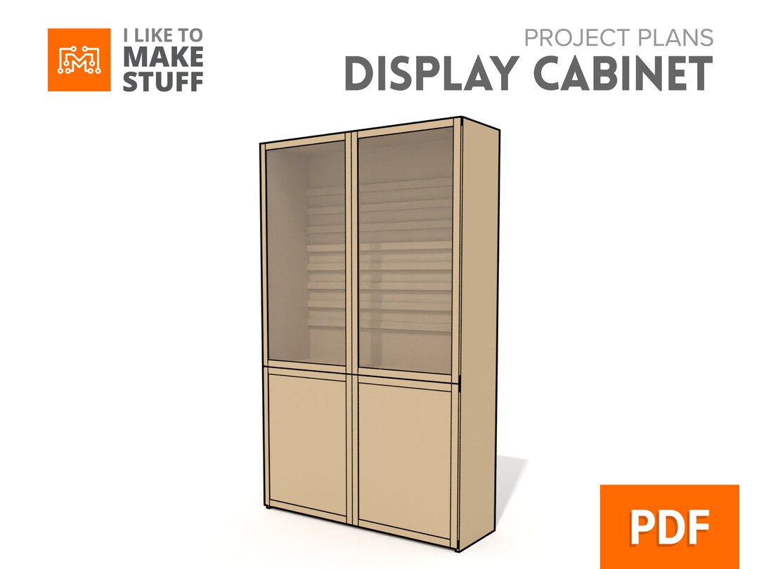 Display Cabinet - Digital Plans - Etsy