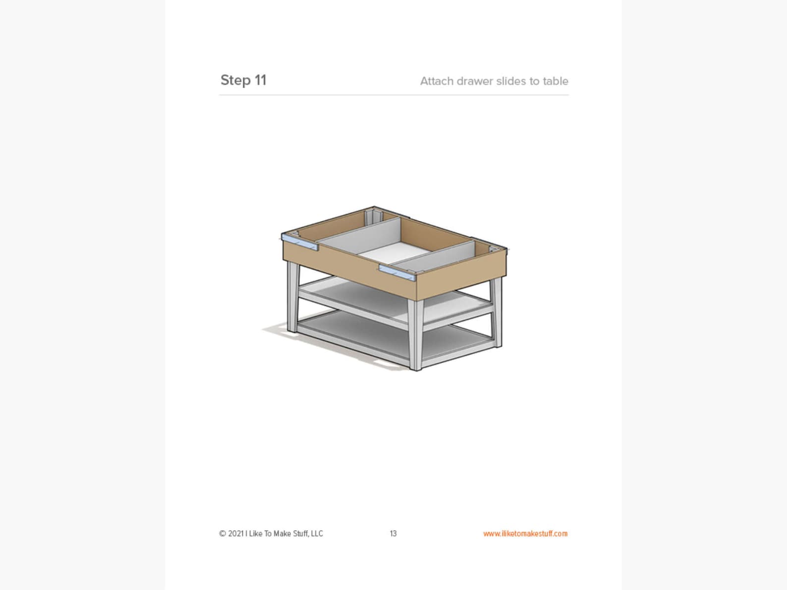 Brick Building Storage Table - Digital Plans - Etsy