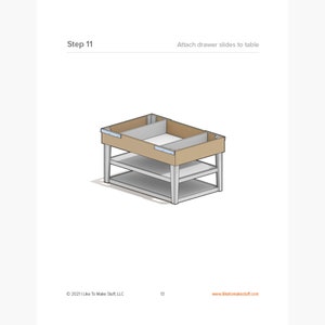 Brick Building Storage Table - Digital Plans - Etsy