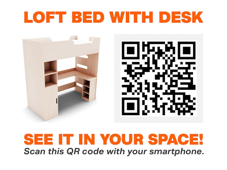 Loft Bed With Desk — Digital Plans - Etsy