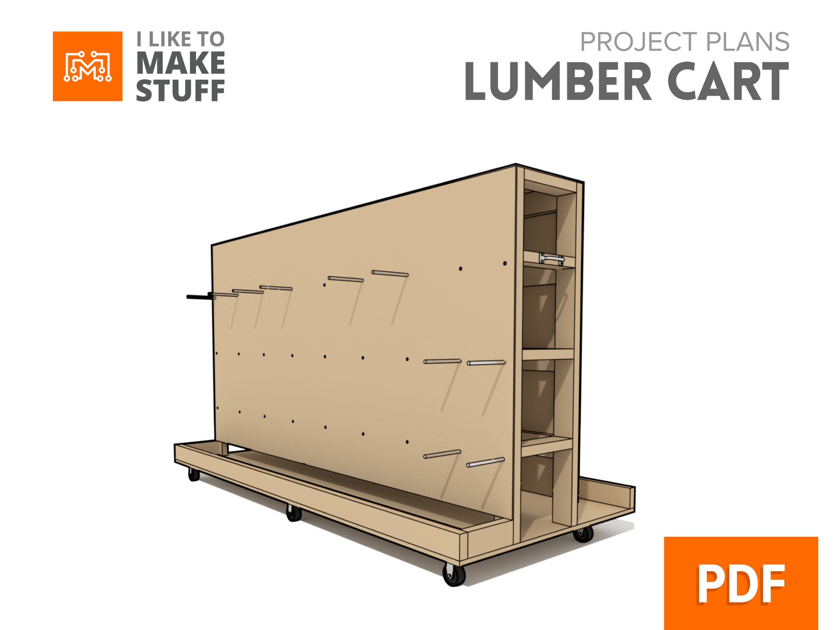 Lumber Cart Shop Storage Digital Plans - Etsy