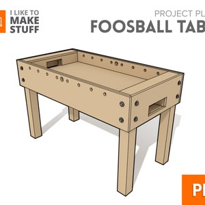 Foosball Table Digital Plans | Etsy