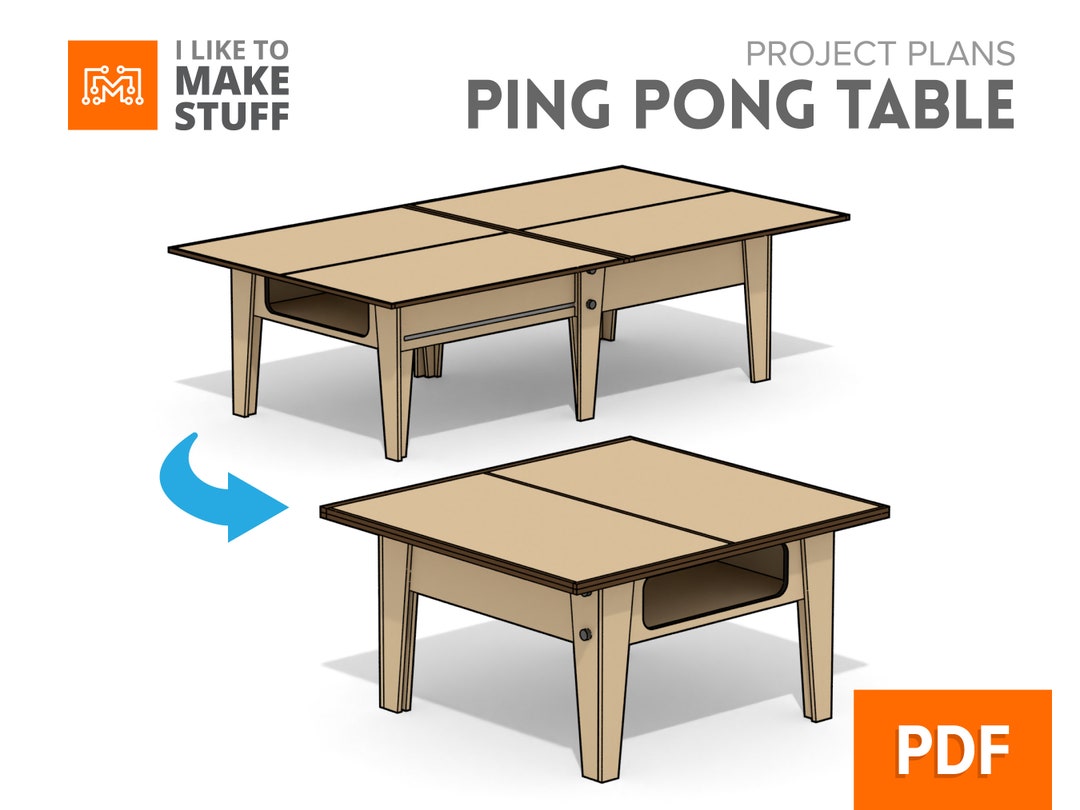 Collapsible Ping Pong Table — Digital Plans - Etsy