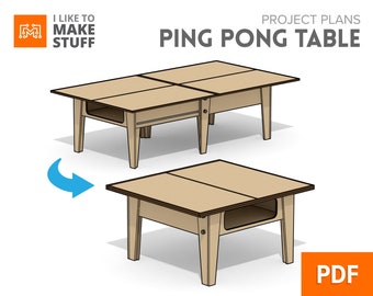 DIY Outdoor Ping Pong Table, Outdoor Ping Pong Table, Woodworking ...