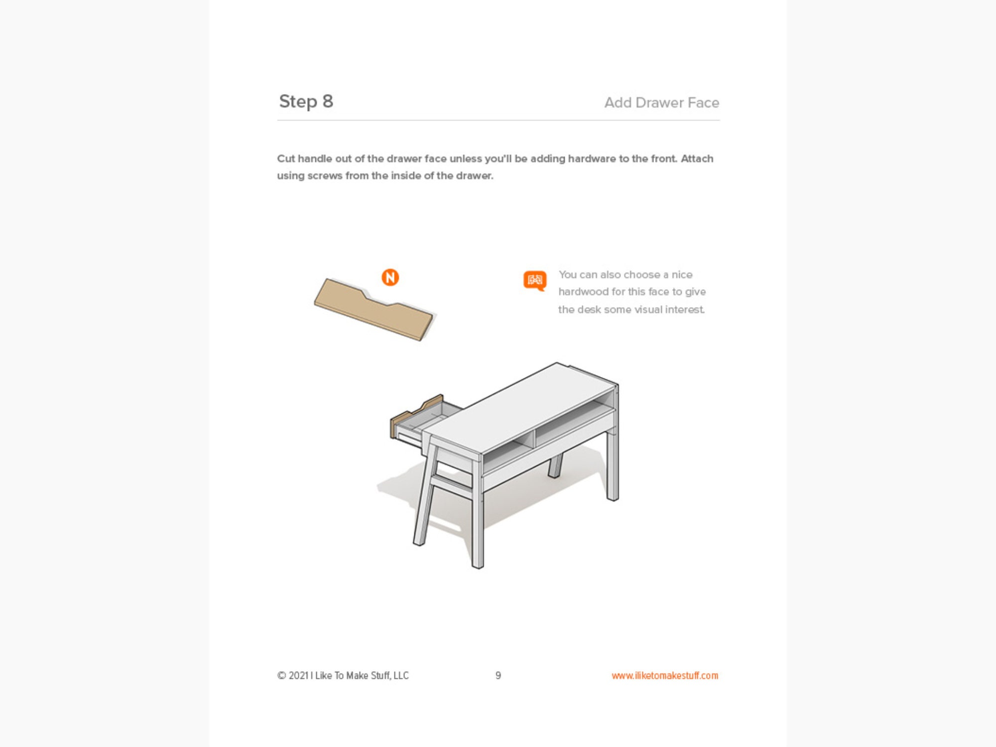 Modern Writing Desk — Digital Plans - Etsy