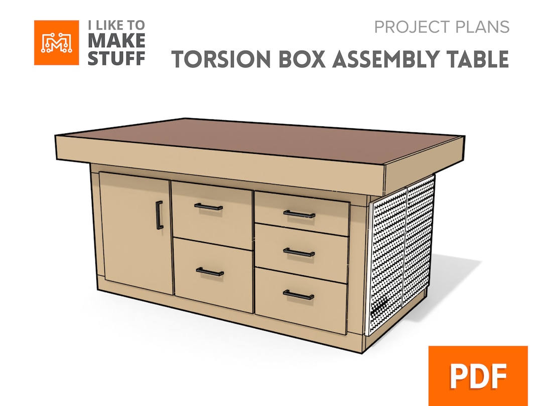 Torsion Box Assembly Table — Digital Plans - Etsy
