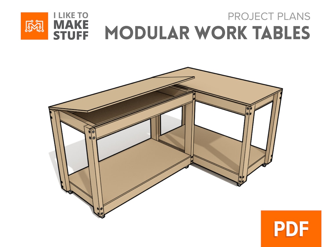 Modular Work Tables - Digital Plans - Etsy