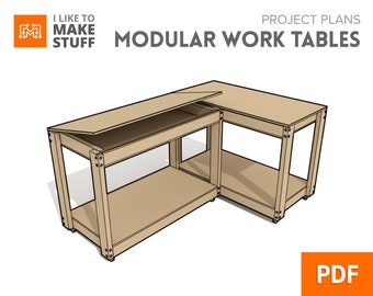 Modular Work Tables - Digital Plans - Etsy