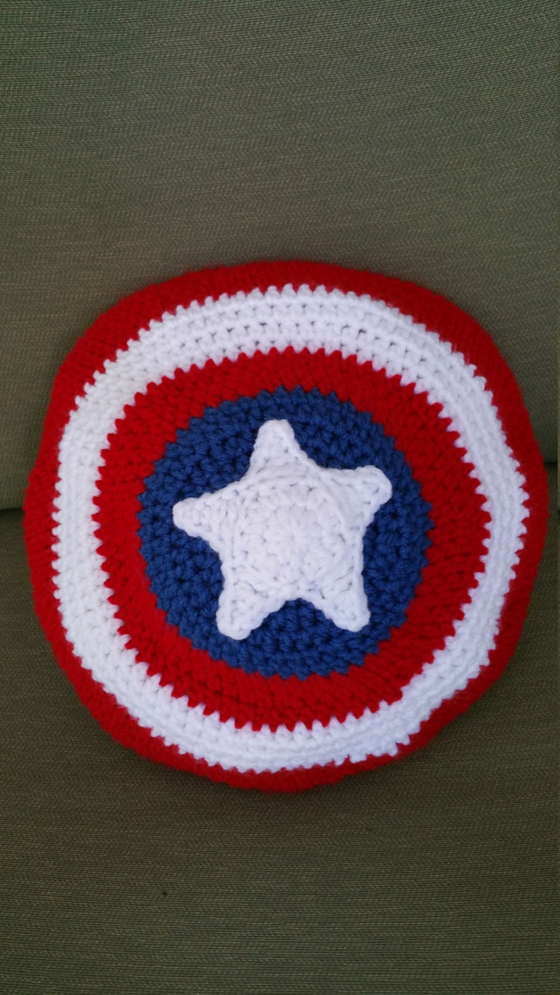 PDF PATTERN for Crochet Super American Hero Shield - Etsy