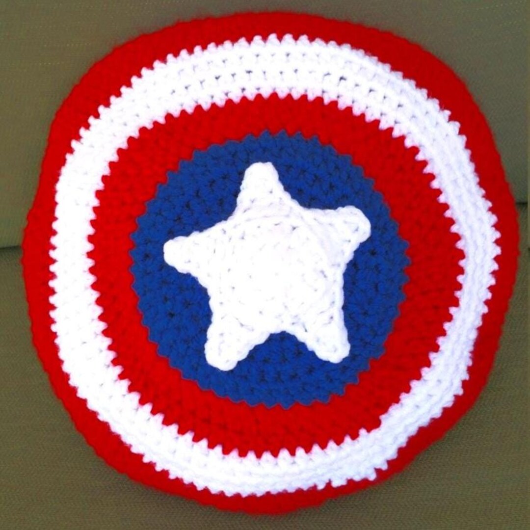 PDF PATTERN for Crochet Super American Hero Shield - Etsy