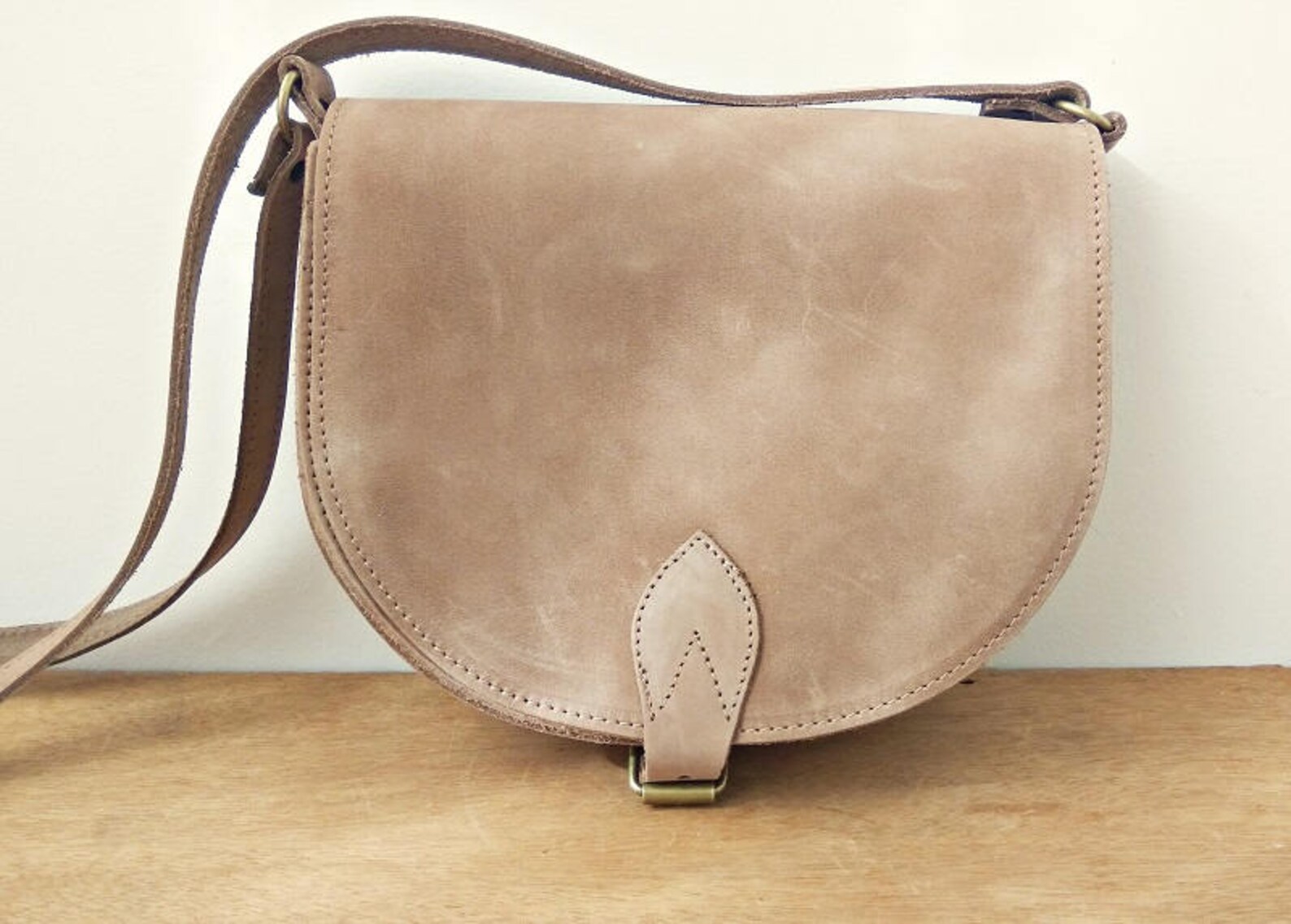 Mocha Leather athena Bag / Leather Crossbody - Etsy