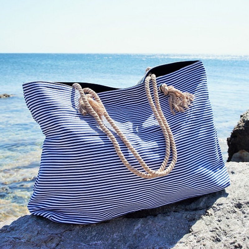 Canvas Beach Bag - Etsy